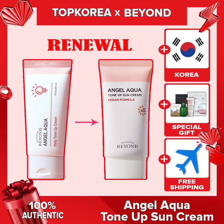 ★BEYOND★ Angel Aqua Tone Up Sun Cream SPF 50+ PA ++++ 50 ml / TOPKOREA / Shipping from korea ...