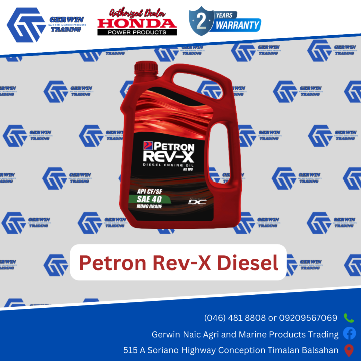 Petron Rev-X Diesel Engine Oil 4L | Lazada PH