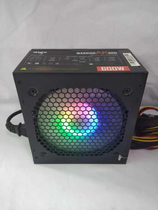 Aigo 600w RGB Power Supply Warrior ak600 | Lazada PH