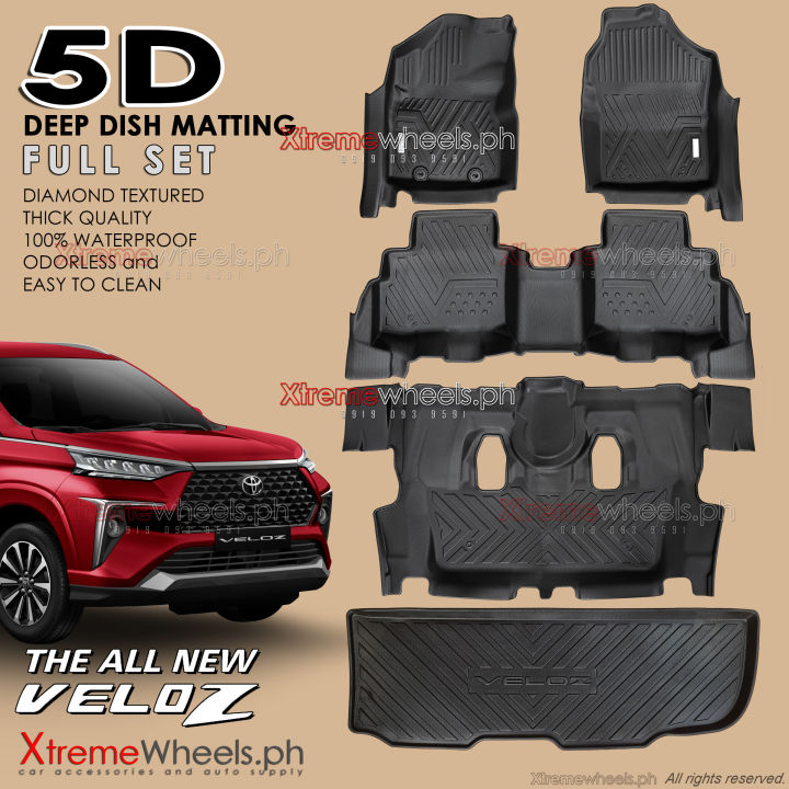 Toyota Veloz G V 2022-2024 5D Extended Diamond Textured With Veloz Logo ...