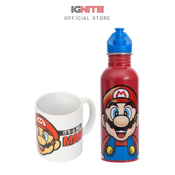 [พร้อมส่ง] IGNITE แก้วมัค ขวดน้ำสแตนเลส มาริโอ Super Mario ขวดใส่น้ำ ...