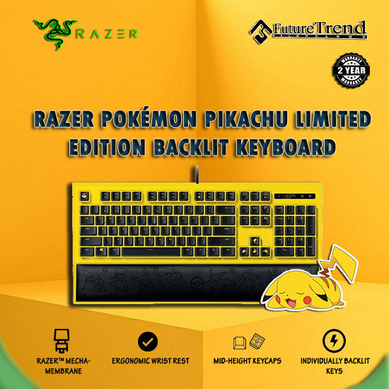 Razer Pokémon Pikachu Limited Edition Backlit Keyboard | Lazada