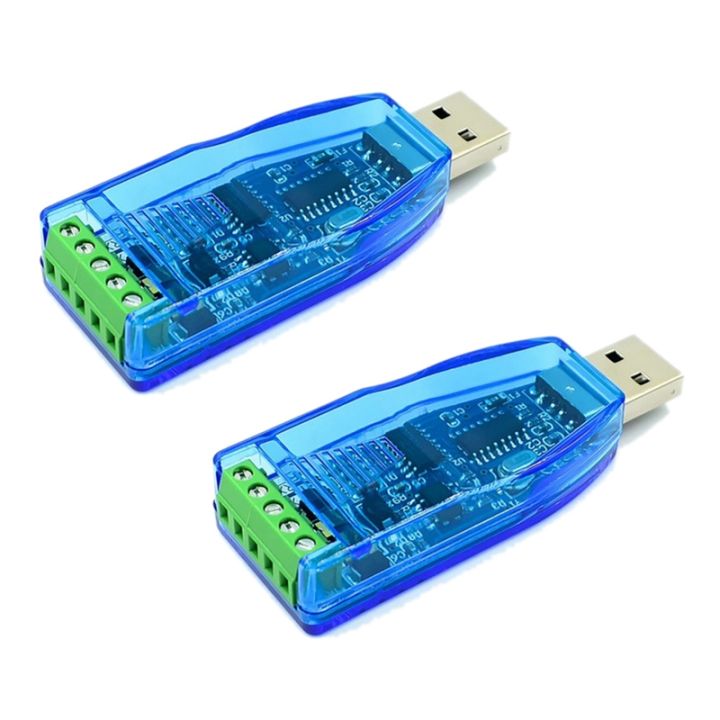 2Pcs USB to RS485 Converter Isolate Module Upgrade Industrial ESD ...