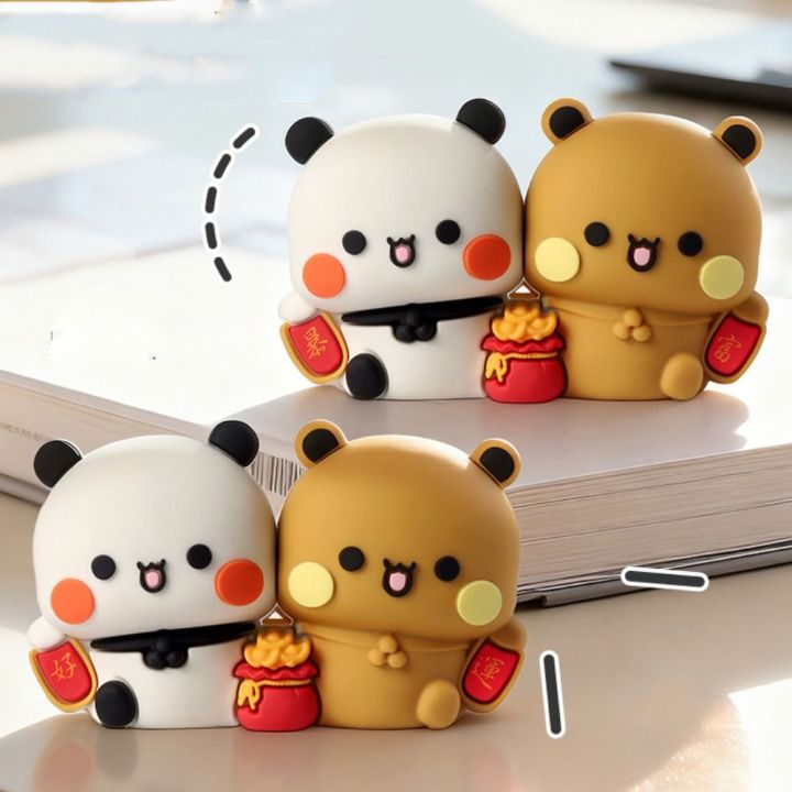 IPIE2 1 pair Anime Figure Bubu Dudu Panda Bear Figure Panda Bear Bubu ...