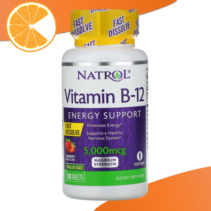 Natrol Vitamin B12 5000mcg Fast Dissolve 100 Tablets Lazada Ph