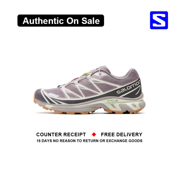 Authentic Salomon XT 6 " Red Brown " Sneakers 471482 รับประกัน 1 ปี ...