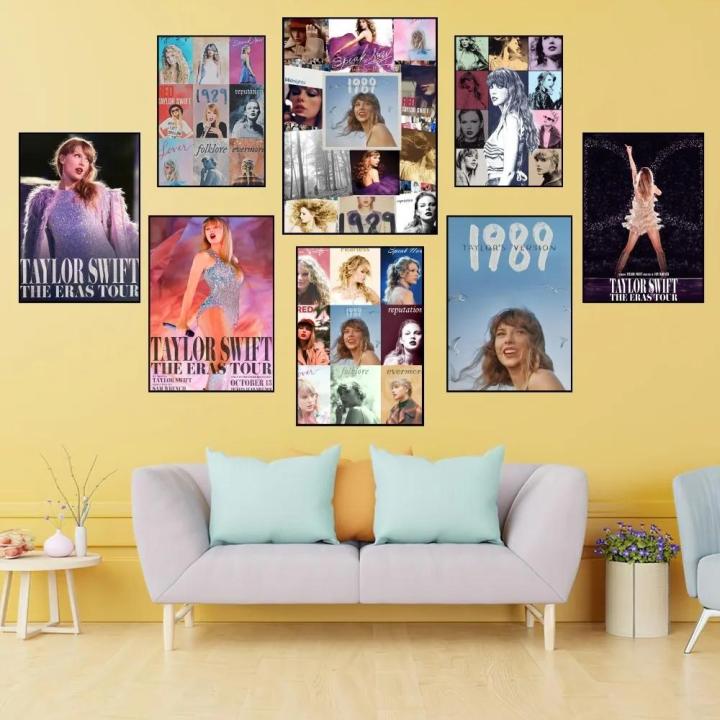 Taylor Swift Singer Poster - Modern Wall Art Print for Bedroom, Living ...