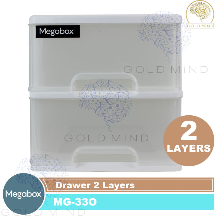 MEGABOX Drawer 2Layers/4Layers/5 Layers (WHITE, GRAY) | Lazada PH