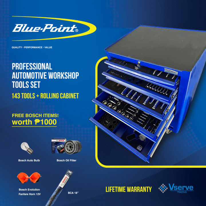 Bluepoint Rolling Cabinet - Professional Automotive Workshop Tools Set | Lazada PH
