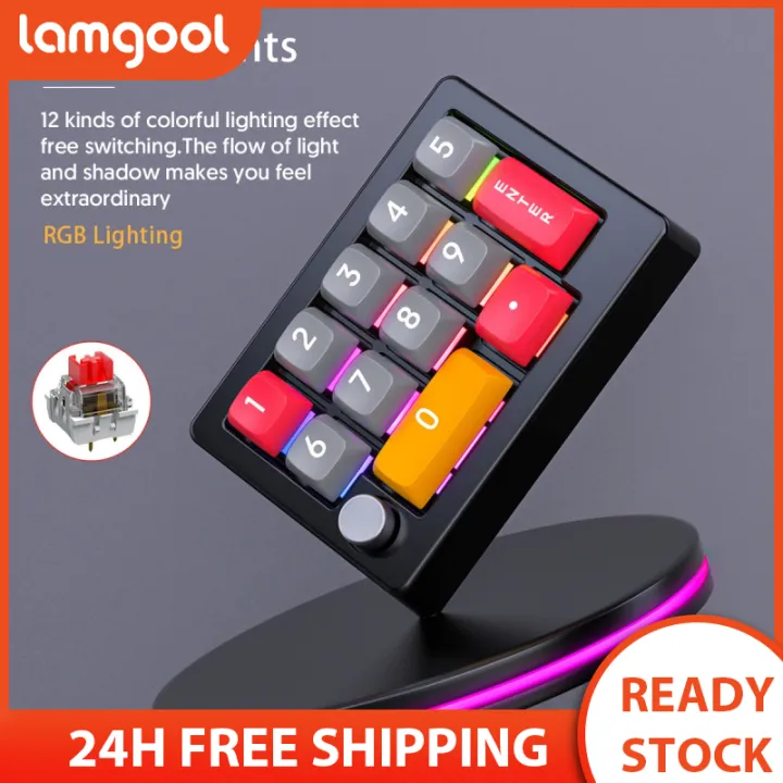 Mini Digital Keyboard Portable Numeric Keypad with 13 Key Macro ...
