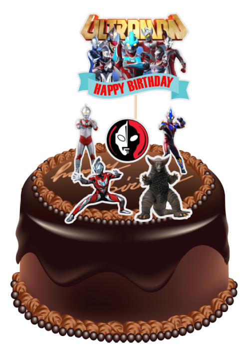 Ultraman Cake Topper (Laminated) | Lazada