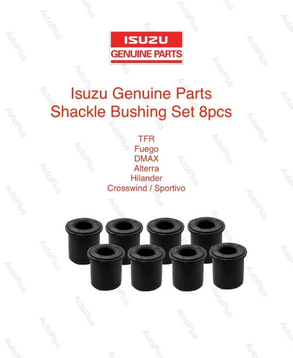 Isuzu Shackle Bushing Rear Leaf Spring Bushing Set of 8: Crosswind ...