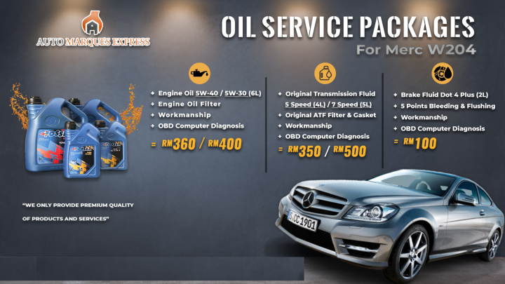 Mercedes Benz W204 Engine Oil, 5 Speed & 7 Speed ATF & Brake Fluid ...