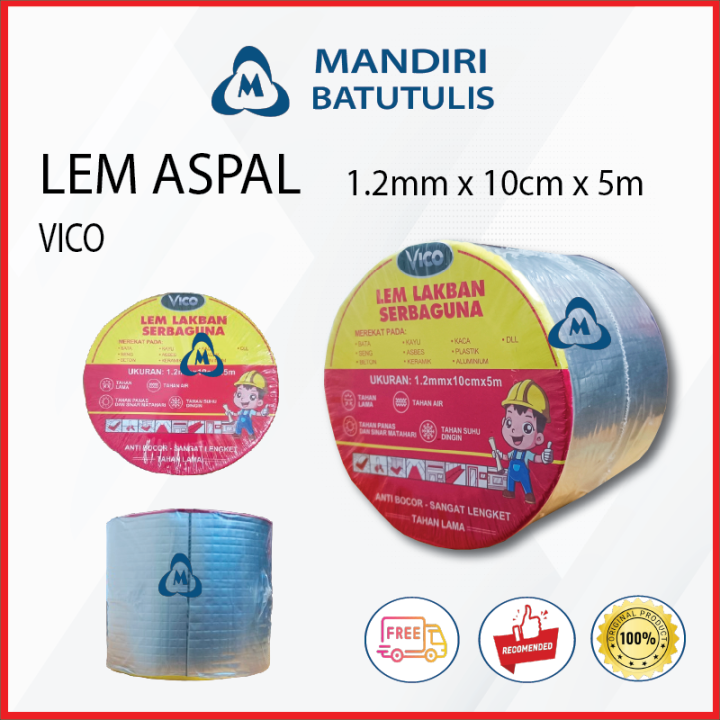 Lem Aspal VICO Penambal Bocor Aluminium Asbes Plastik Talang Seng ...