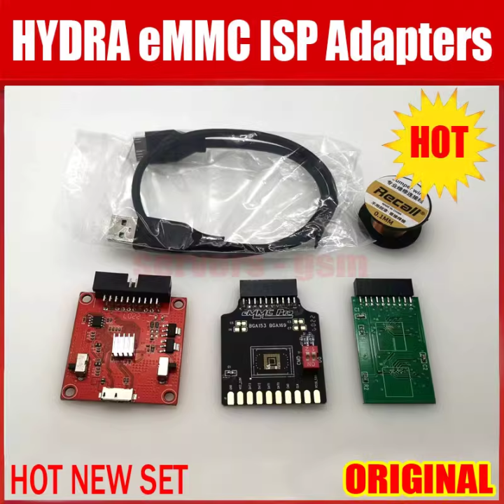2023 New Hydra Emmc Isp Adapters Tool Bga153 Bga169 Bga221 Bga162 Emmc ...