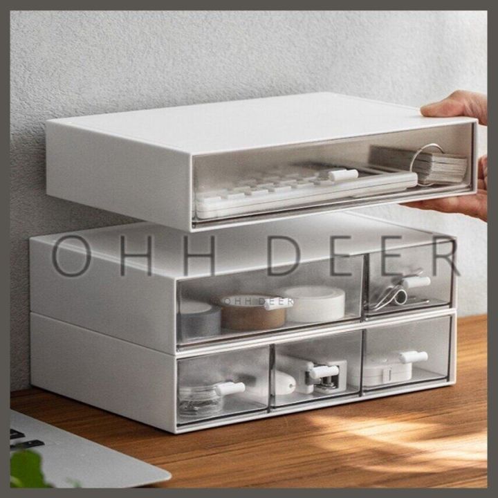 OHHDEER Multifunctional Desktop Drawer Storage Container Counter ...