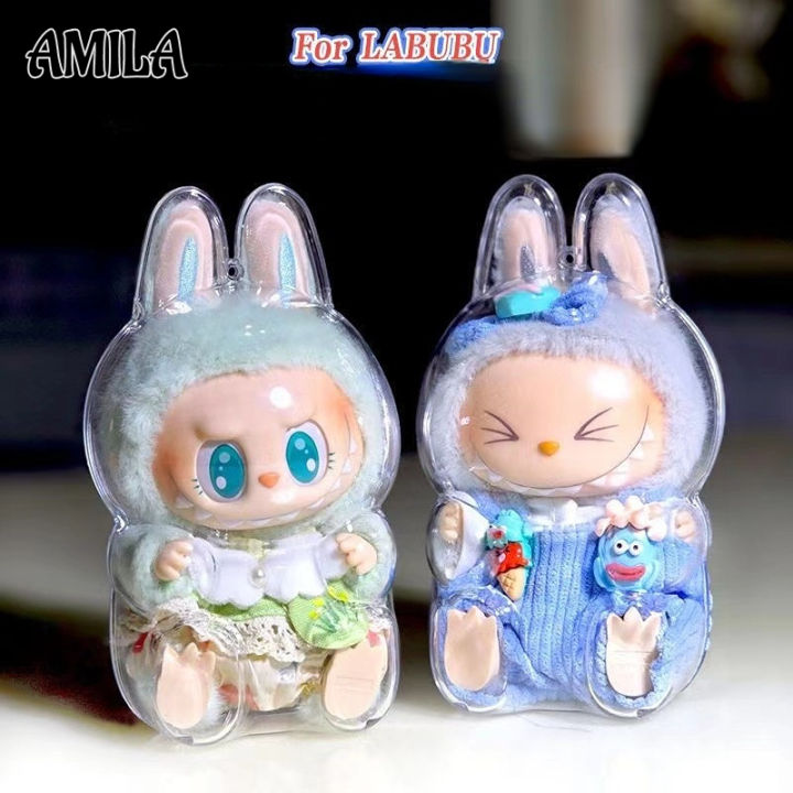 AMILA กระเป๋าเดินทางของตกแต่งสำหรับแขวน Labubu ผิวนอกป้องกันแบบโปร่งใส ...