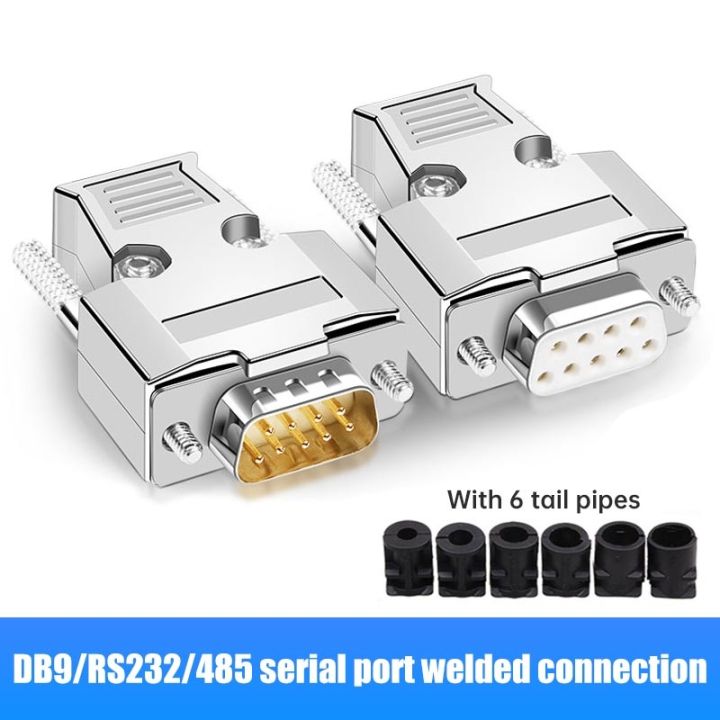 Metal DB9 Connector Industrial-grade RS485 RS232 Serial Port Plug Male ...