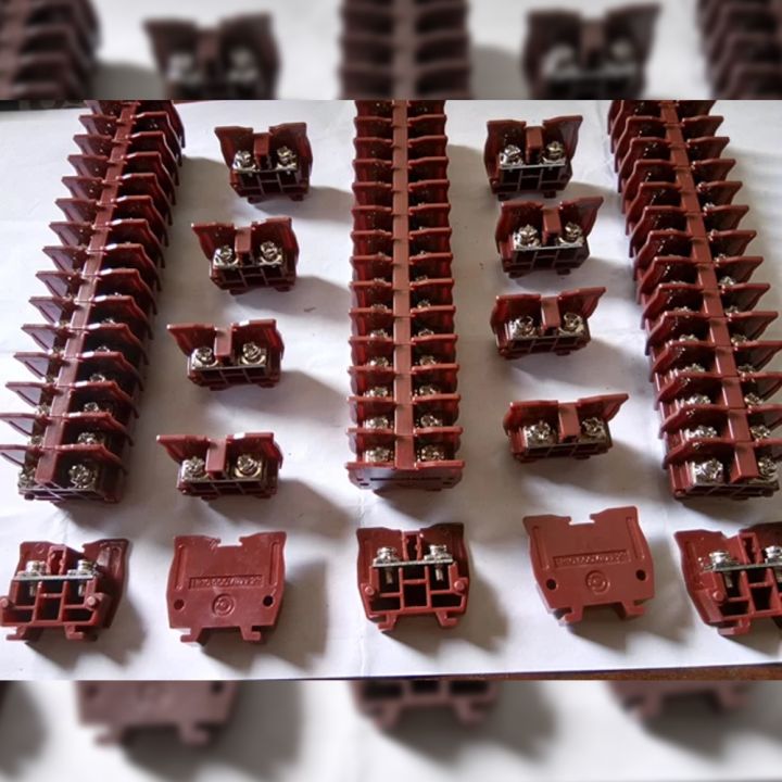 Terminal Blok Model Kasuga TR-10 Coklat Rail 2Fungsi FORT | Lazada ...