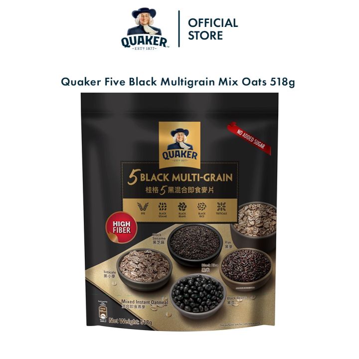 Quaker Oats Five Black Multigrain 518g | Lazada