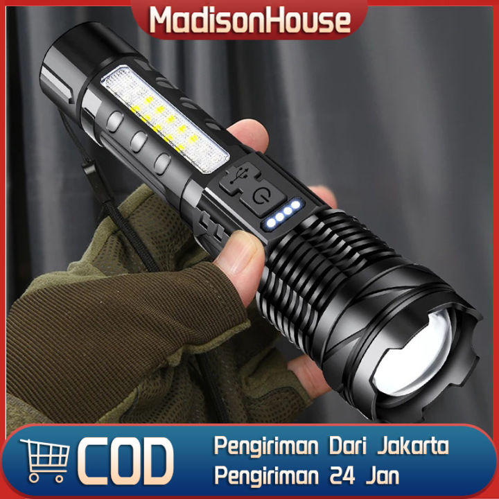 SENTER SWAT POLICE TERBAIK / SENTER LED RECHARGEABLE / SENTER CAS USB ...