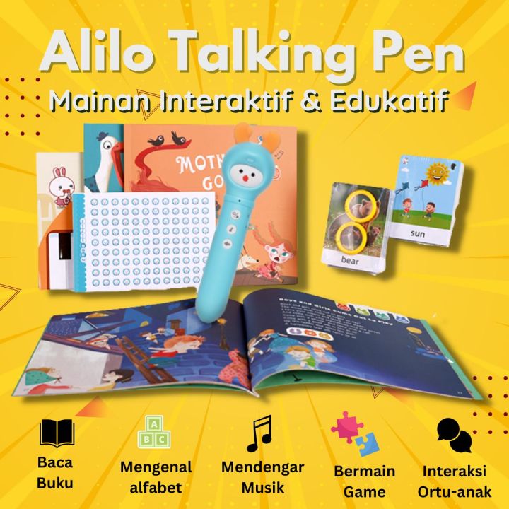 Alilo Talking Pen Mainan Edukasi Anak | Lazada Indonesia