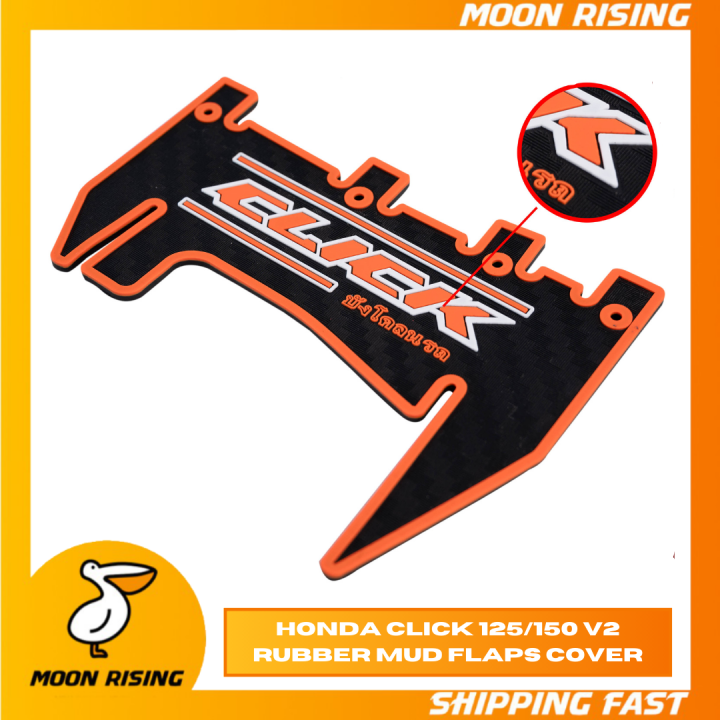 HONDA CLICK 125/150 V2 RUBBER MUD FLAPS COVER / CLICK GAME CHANGER MUD ...