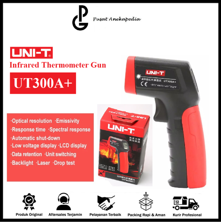 UNI-T Infrared Thermometer Genggam Tembak - IR Termometer UT300A ...