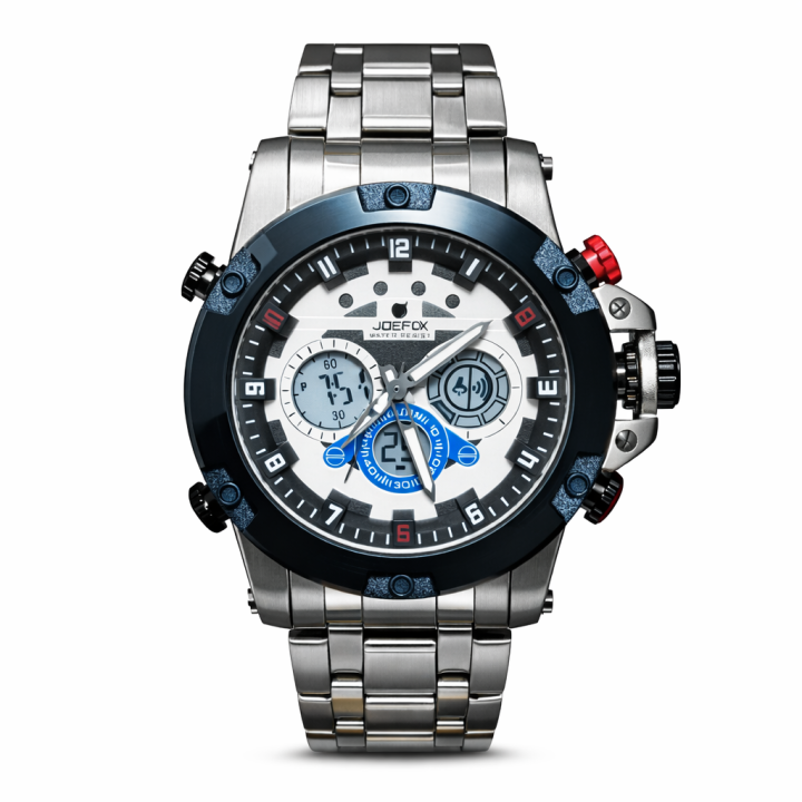 Top.1 JOEFOX Men’s Premium Sport Chronograph Watch – Steel Strap, Multi ...