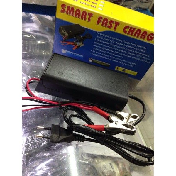 SMART FAST CHARGER ACCU/AKI 12V 10A CAS AKI 10 A BISA SAMPAI 100A ...