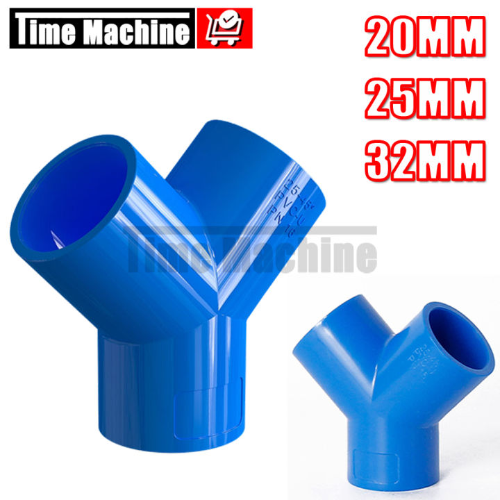 Blue Pvc Pipe Joint Fitting Y Type Connector 1/2" 3/4'' 1'' | Lazada PH