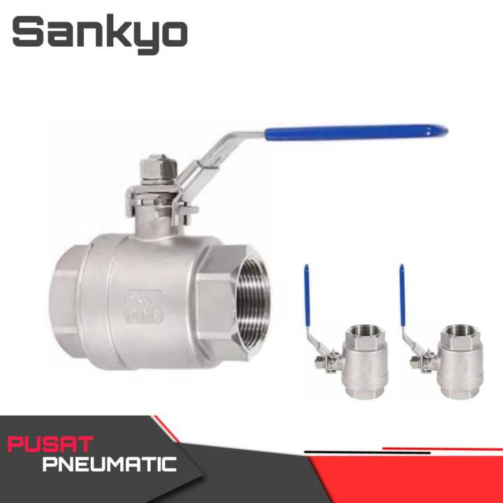 2" Ball Valve Sankyo Type 2Pc Body Ball Valve Stainless Stop Kran Stainless Type 2pc Body 2 ...
