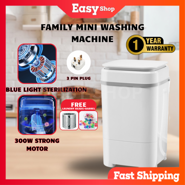 EASY Mini Washing Machine With Dryer Mesin Basuh Mini Semi Auto Travel ...