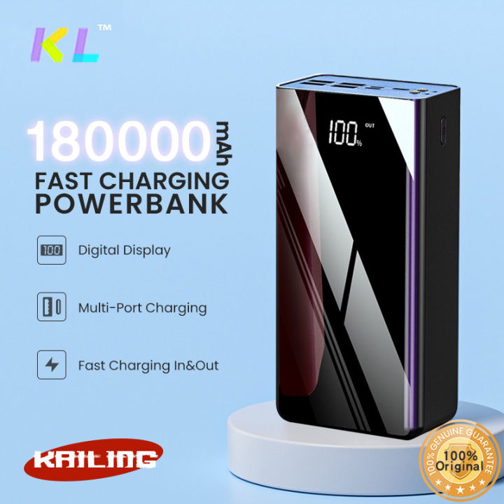 Portable large capacity charging bank original brand fast charging ...