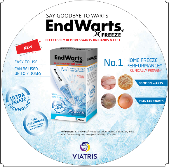 EndWarts Freeze Effectively Removes Warts on Hands & Feet 7's EXP: 11/ ...