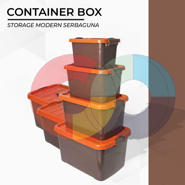 Container Box Plastik - 10 Liter Kotak Penyimpanan Barang Handle Murah ...