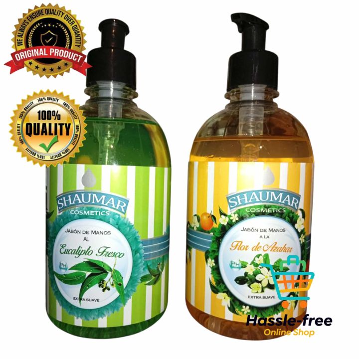 SHAUMAR ORANGE BLOSSOM/EUCALYPTUS HAND SOAP ( 500ML) MADE IN SPAIN ...