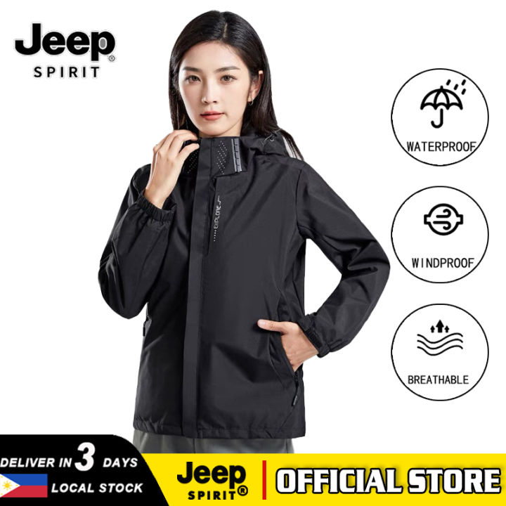 jeep spirit Women's waterproof jacket, outdoor mountain climbing ...