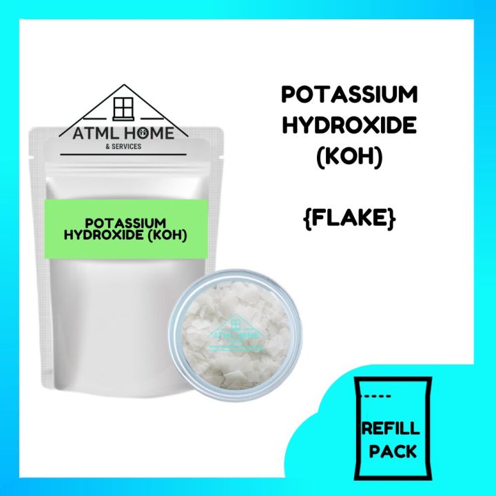 Potassium Hydroxide (KOH) Flake / Caustic Potash (REFILL PACK) | Lazada