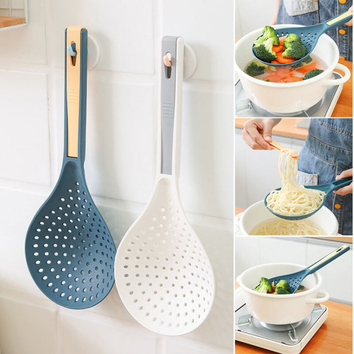 Draining Spoon High Temperature Resistant Noodle Spoon Hanging Storage ...
