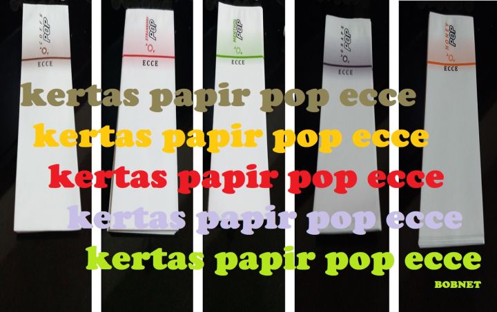 Kertas pop ecce merah hijau ungu coklat orange biru kemasan 100 lbr dan ...