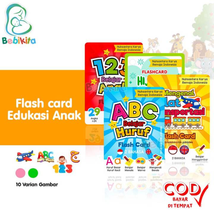 Bebikita Flash Card Kartu Edukasi Anak / Flashcard Anak Kartu Pintar ...