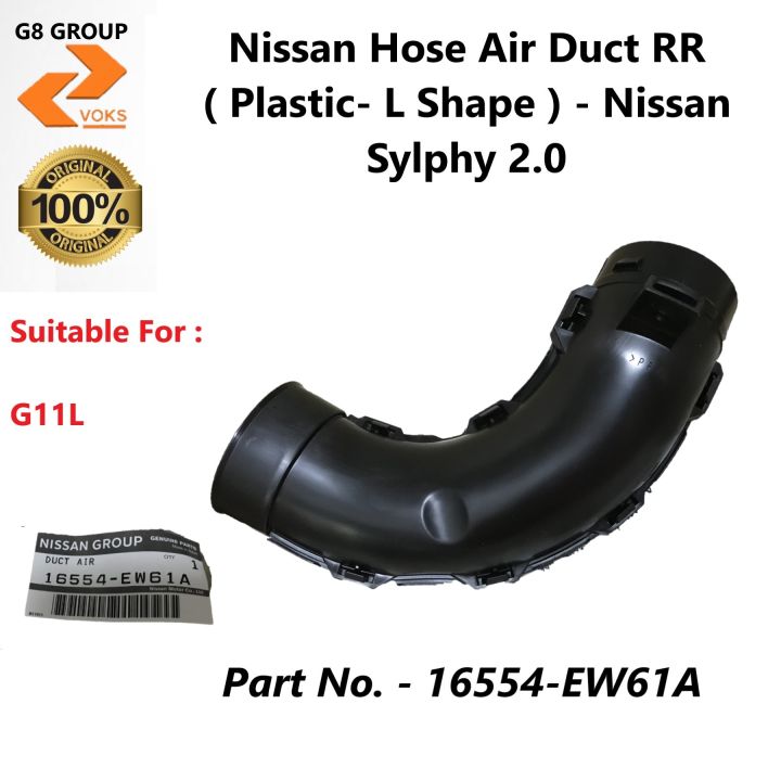 Nissan Hose Air Duct Rear ( Plastic- L Shape ) - Nissan Sylphy 2.0 ...