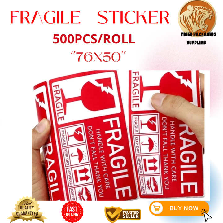 Fragile Sticker/1roll | Lazada PH