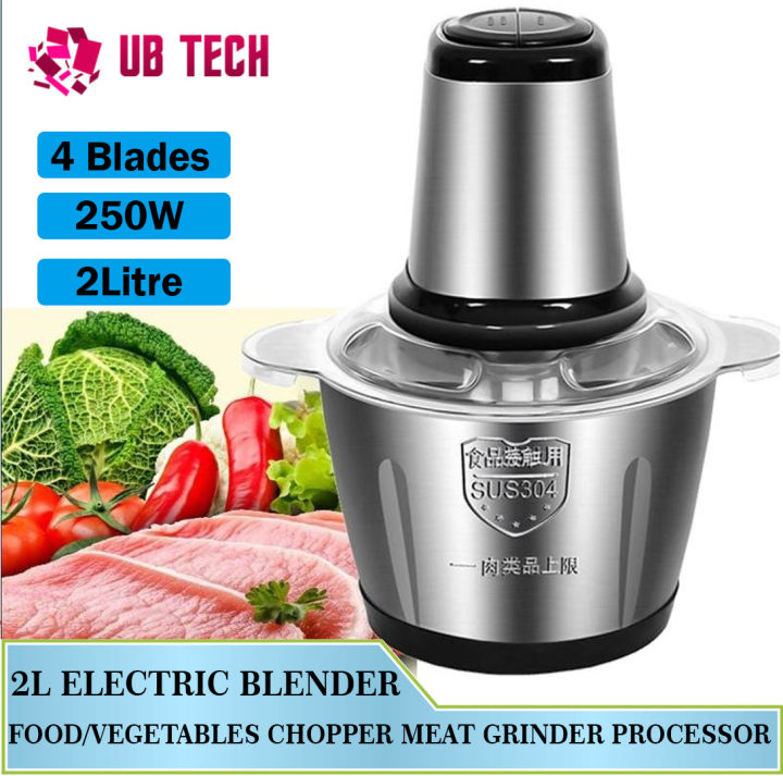 2L Electric Meat Grinder Mincer Food Chopper Stainless Steel Food Processor 220V (SUS-304 ...