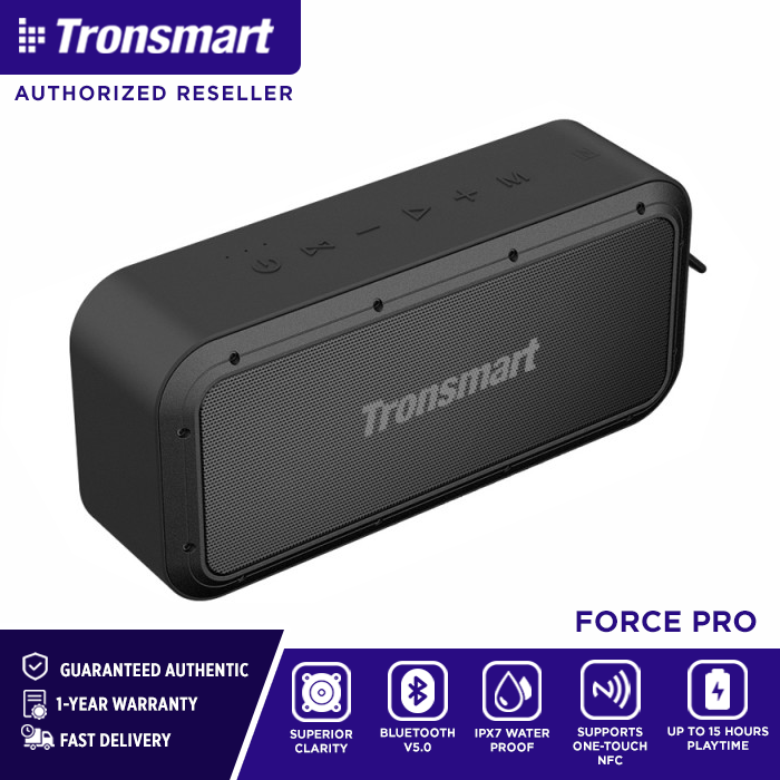 Tronsmart Force Pro 60W Bluetooth Speaker IPX7 Waterproof | Lazada PH