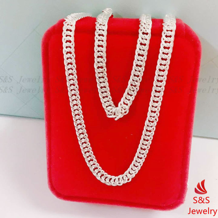 SS jewelry 925 Silver Plated Bracelet & Necklace for Men | Lazada PH