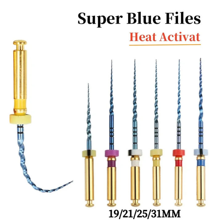 Dental rotary super blue files F4 F5 rotary files niti heat activation ...