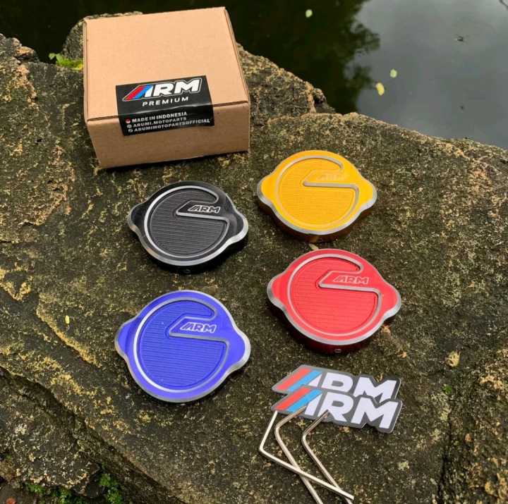 RADIATOR CAP TUTUP RADIATOR ARMR FULL CNC NMAX AEROX PCX VARIO CBR ...