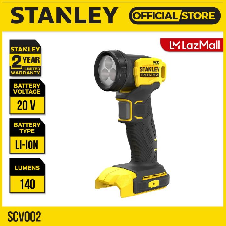 STANLEY 20V FATMAX® CORDLESS FLASHLIGHT WITH 140 LED LUMENS ( SCL020-KR ...
